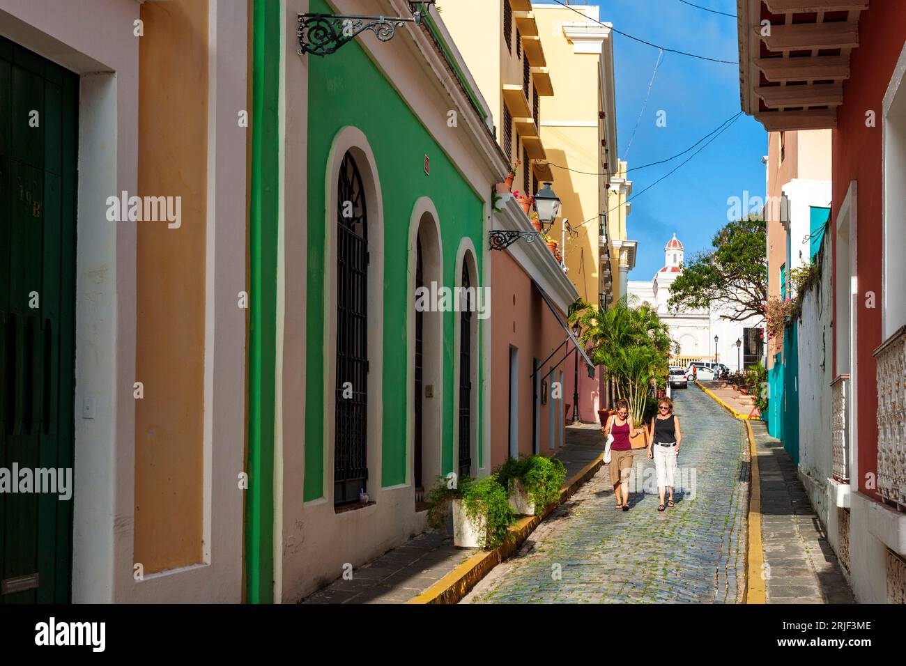 Old San Juan ,colorful Streets, San Juan Puerto Rico, USA,Caribbean ...