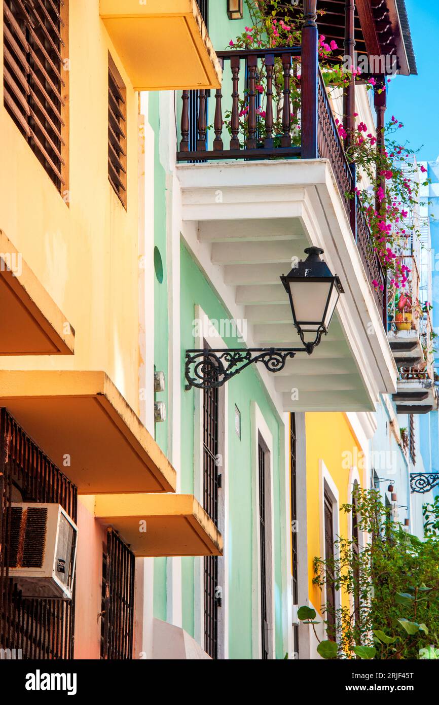 Old San Juan ,colorful Streets, San Juan Puerto Rico, USA,Caribbean ...