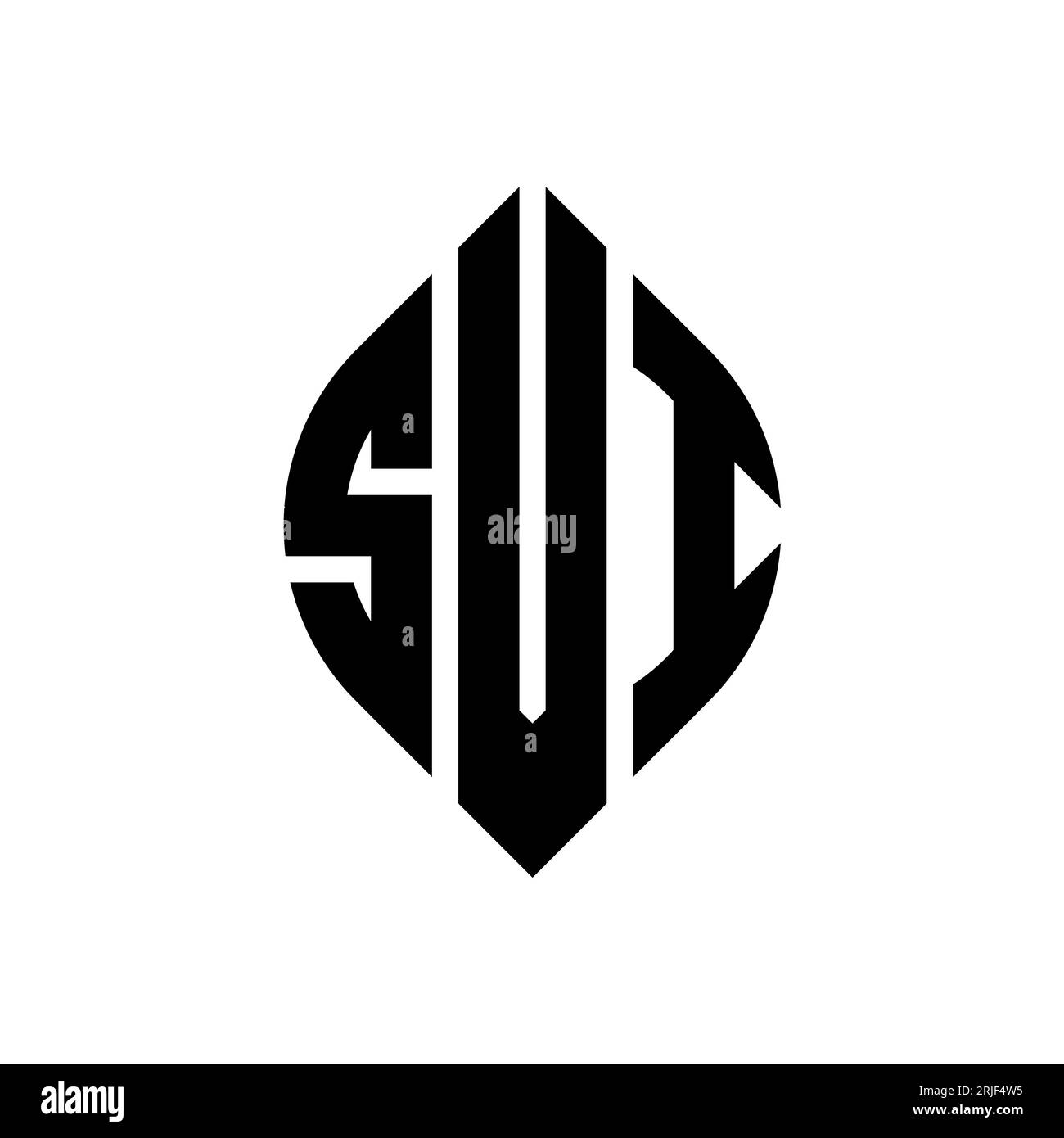 SVI circle letter logo design with circle and ellipse shape. SVI ...