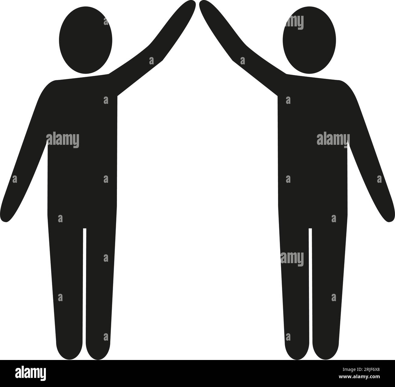 People giving high five simple icon Stock Vector Image & Art - Alamy