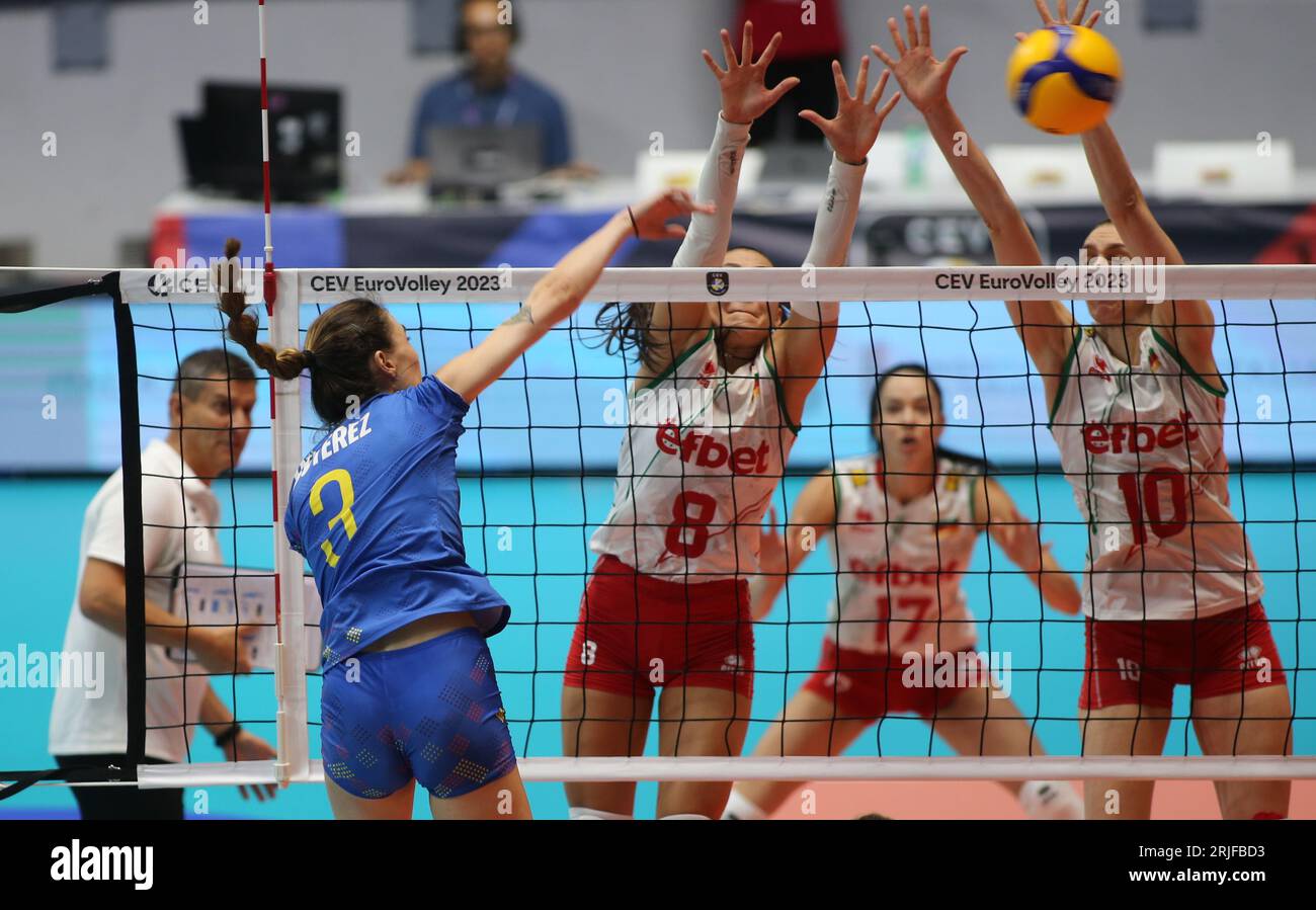 Turin, Italy. 22nd Aug, 2023. Rodica Buterez of Romania during the CEV ...