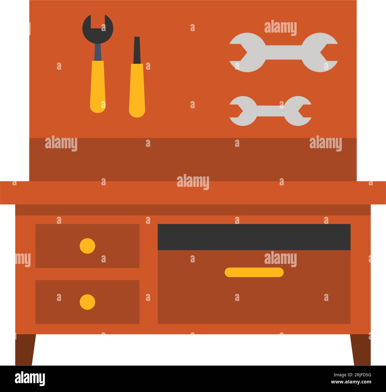 Workbench with tools icon Stock Vector Image & Art - Alamy