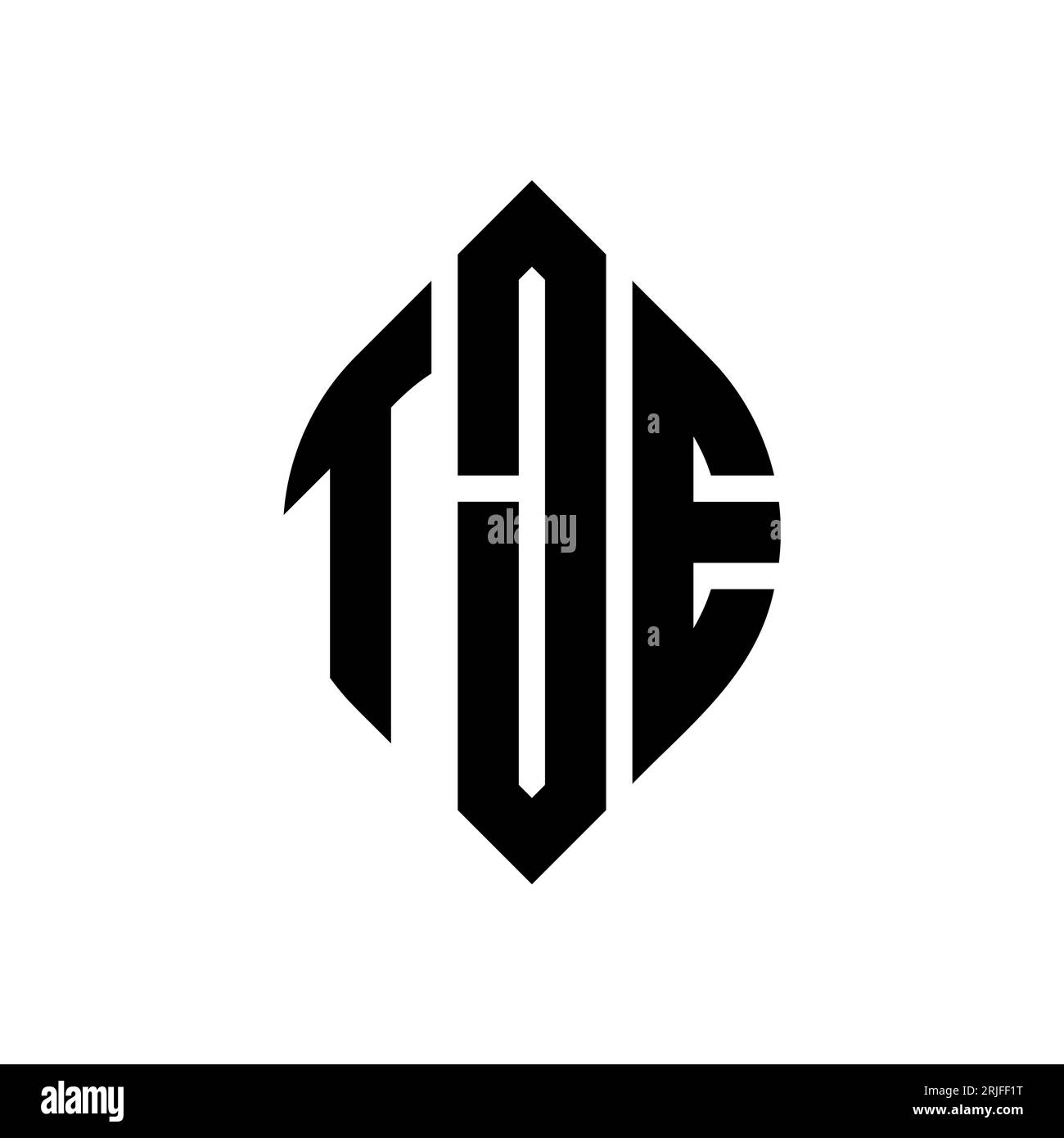 TJE circle letter logo design with circle and ellipse shape. TJE ...
