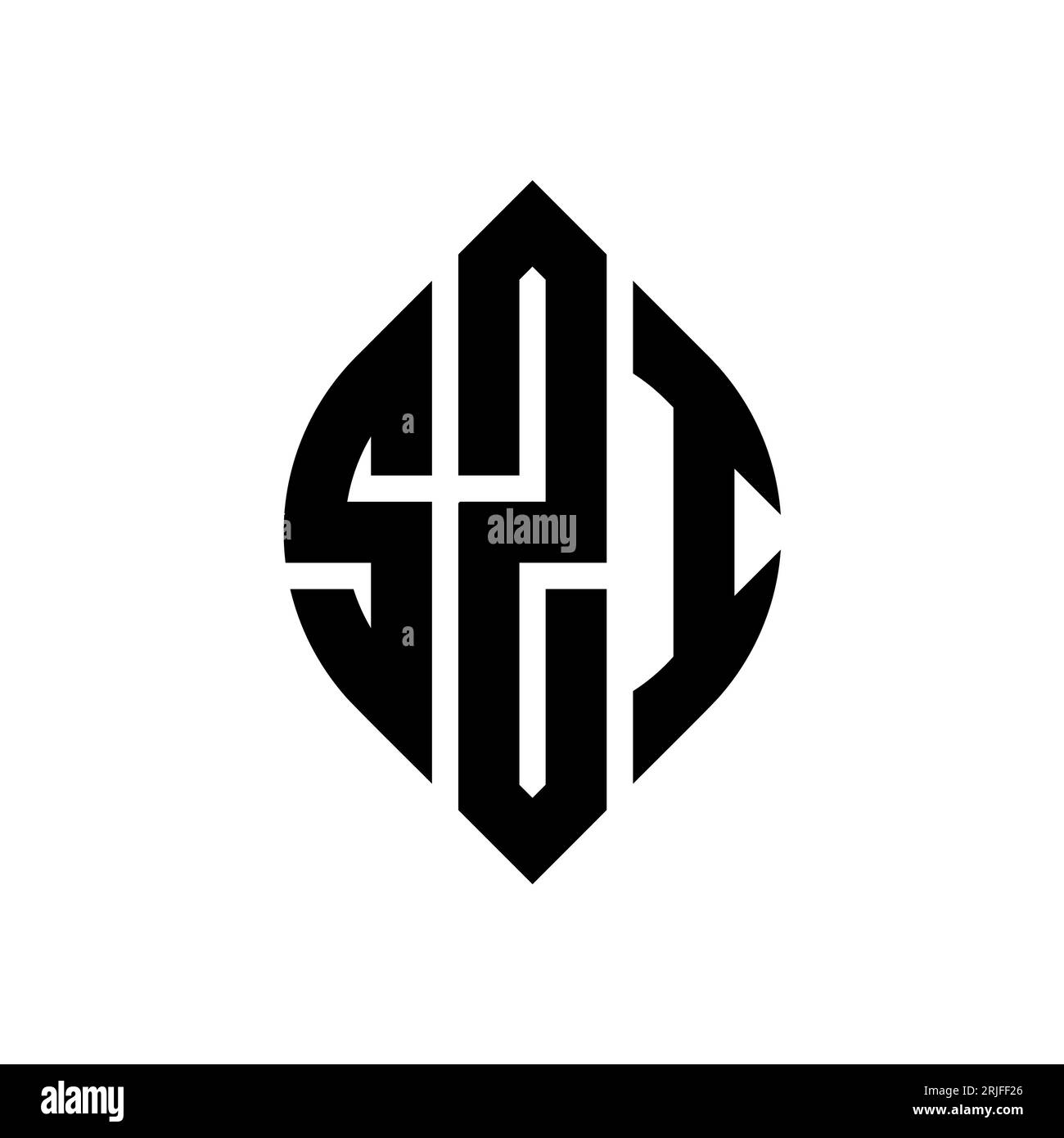 Szi Circle Letter Logo Design With Circle And Ellipse Shape Szi