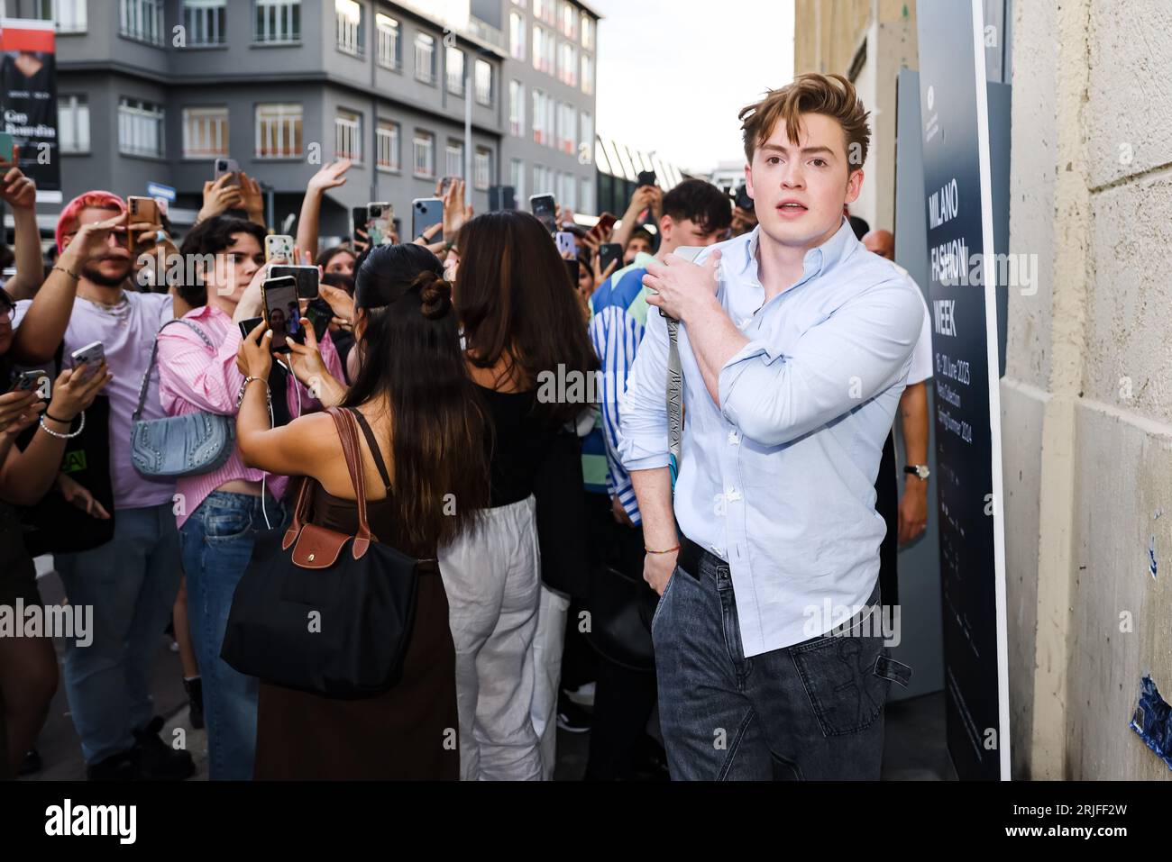 Milan, Italy. 18th June, 2023. Kit Connor attends the JW Anderson ...