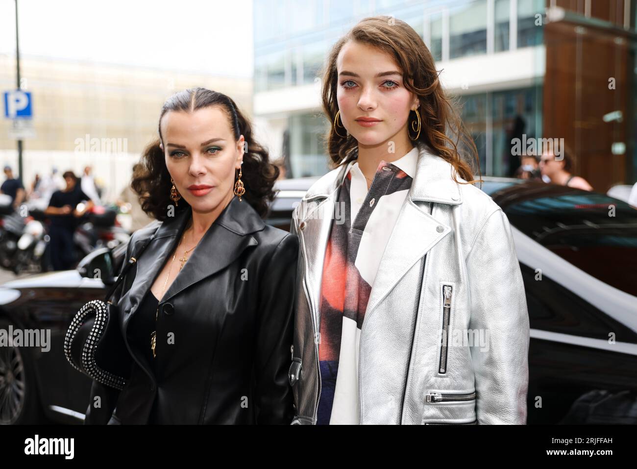 Milan, Italy. 18th June, 2023. Debi Mazar and Evelina Maria Corcos ...