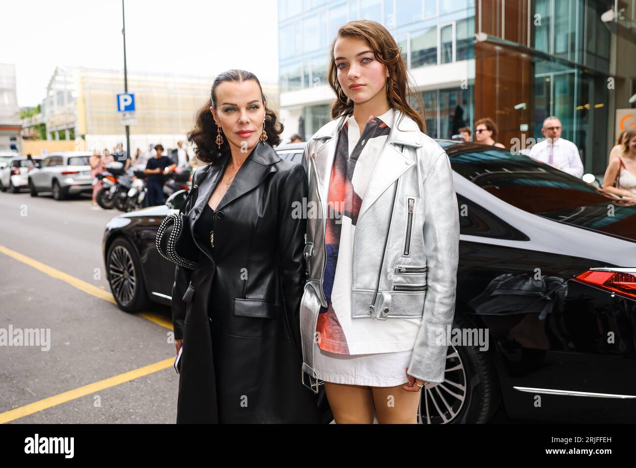 Milan, Italy. 18th June, 2023. Debi Mazar and Evelina Maria Corcos ...