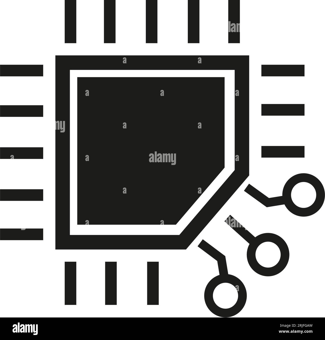 Simple circuit Cut Out Stock Images & Pictures - Alamy