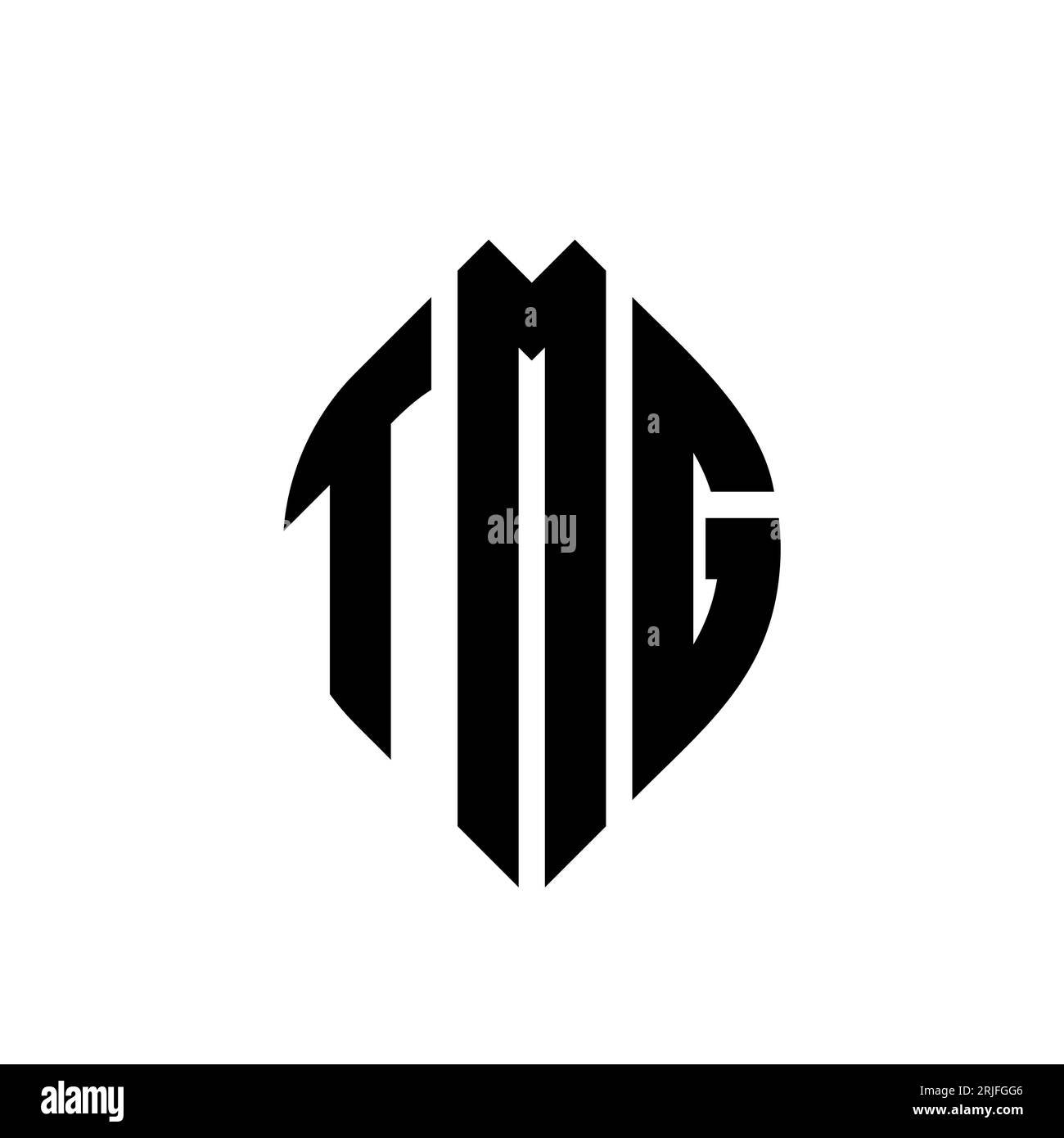 TMG circle letter logo design with circle and ellipse shape. TMG ...