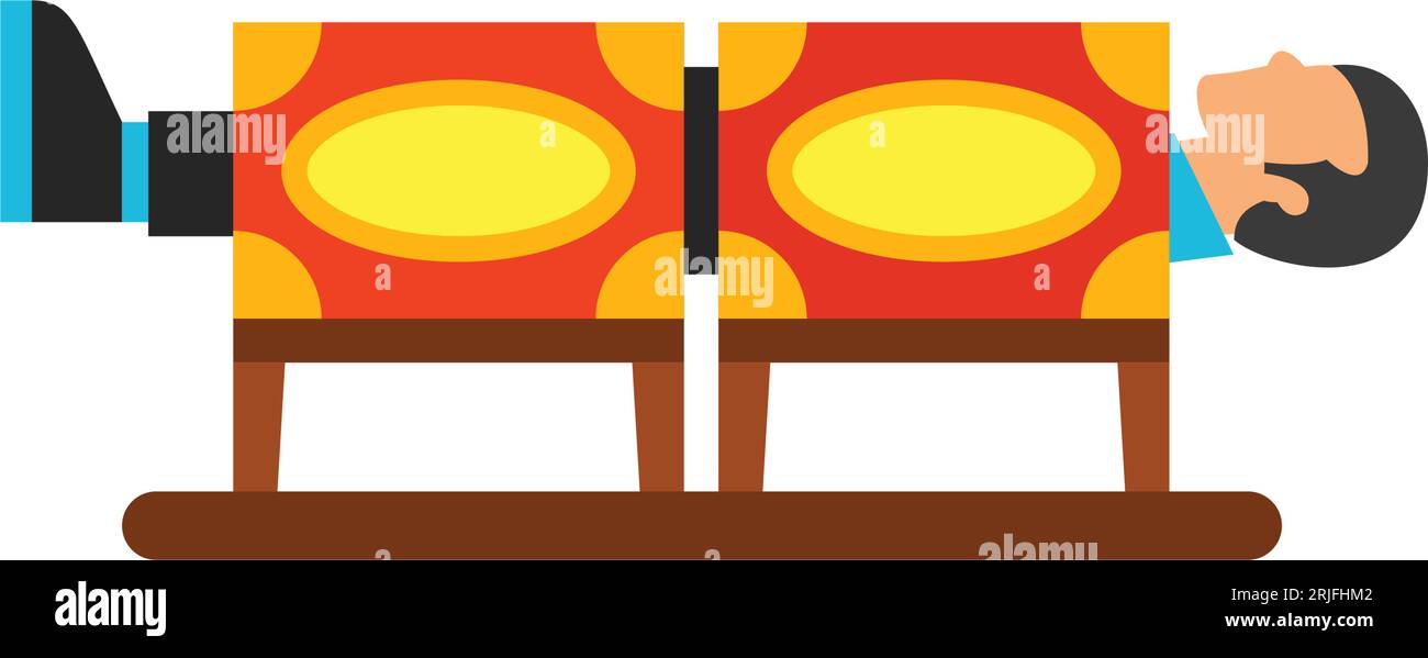 Cutting man trick icon Stock Vector Image & Art - Alamy