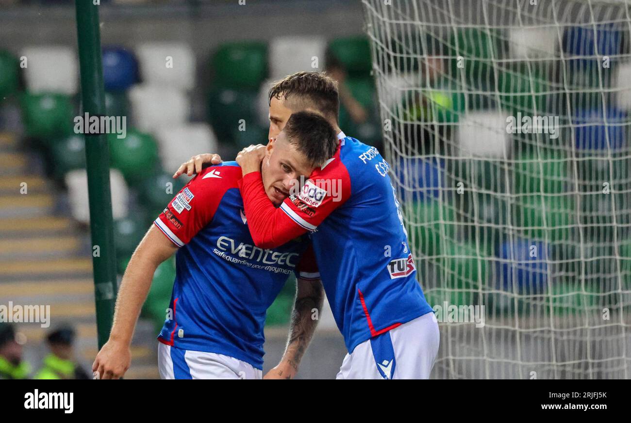 Windsor Park, Belfast, Northern Ireland, UK. 22nd Aug 2023. Sports ...
