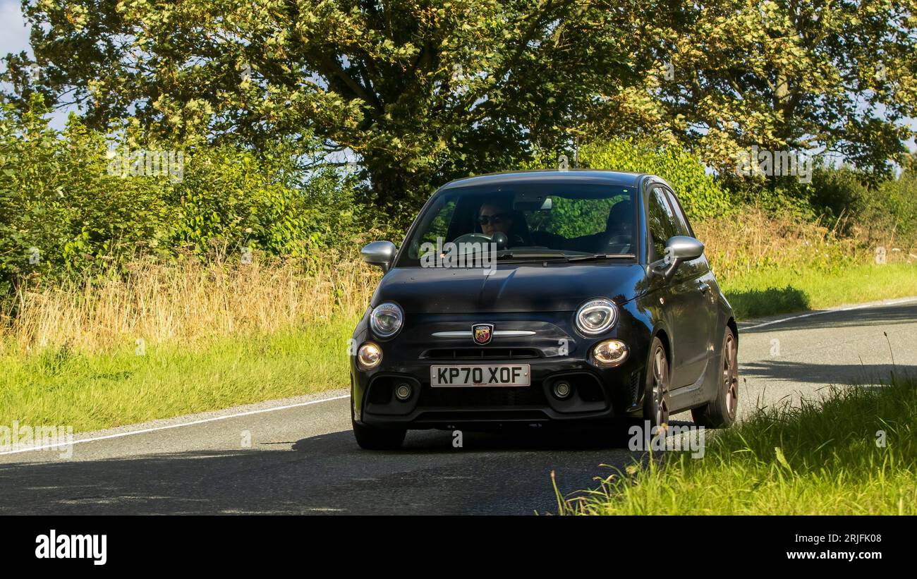 Woburn,Beds.UK - August 19th 2023: Black 2020 Abarth 595 Turismon car ...