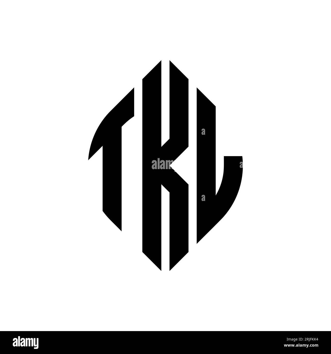 TKL circle letter logo design with circle and ellipse shape. TKL ...