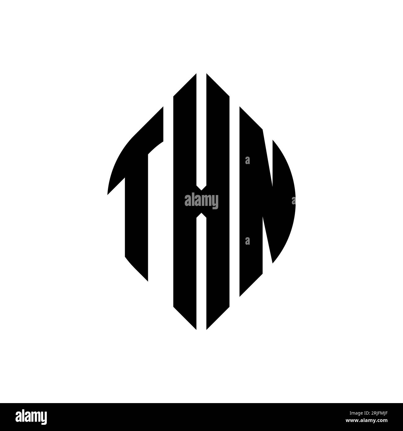 TXN circle letter logo design with circle and ellipse shape. TXN ...