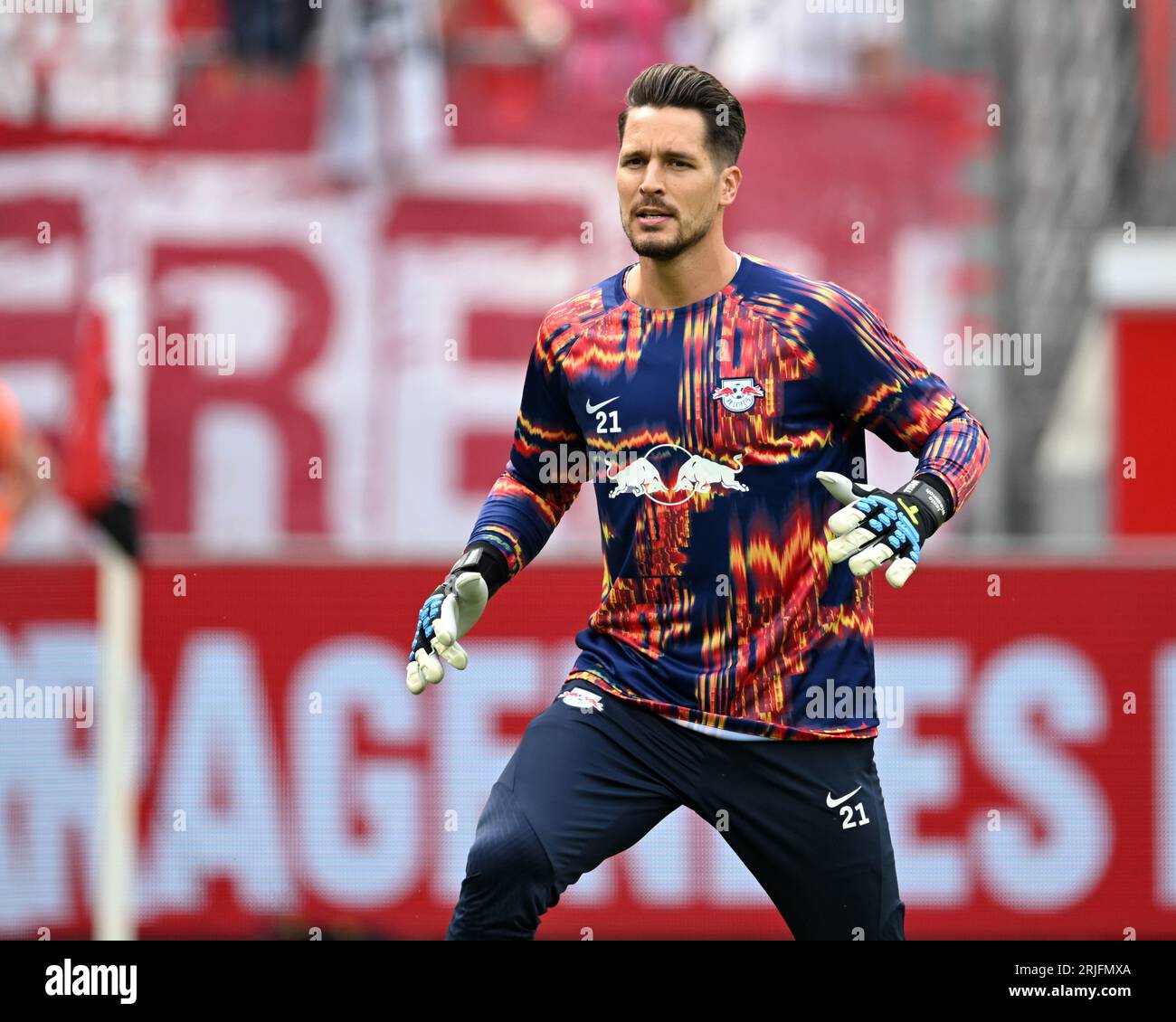 LEVERKUSEN - RB Leipzig goalkeeper Janis Blaswich during the Bundesliga ...