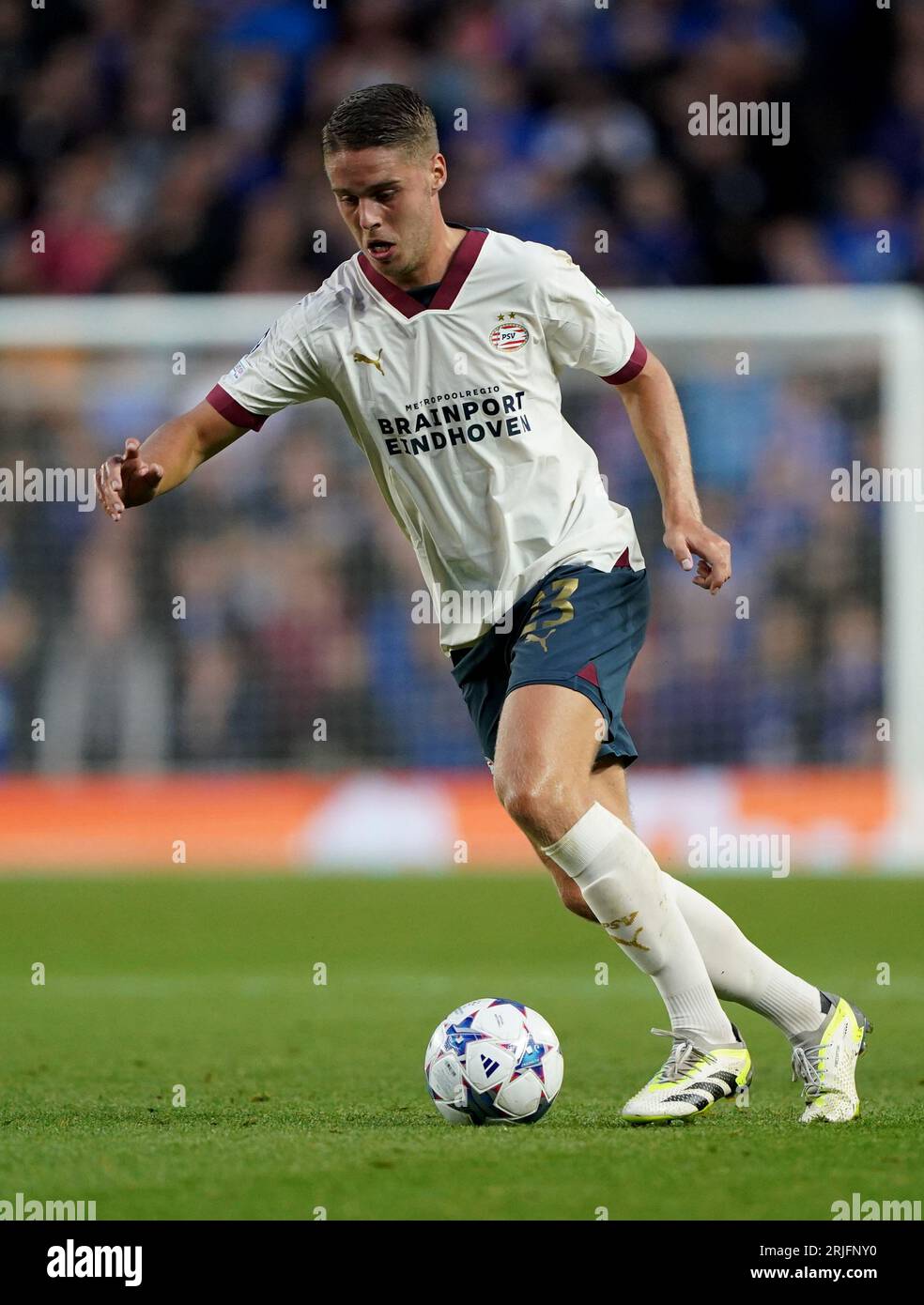 PSV Eindhoven’s Joey Veerman in action during the UEFA Champions League ...