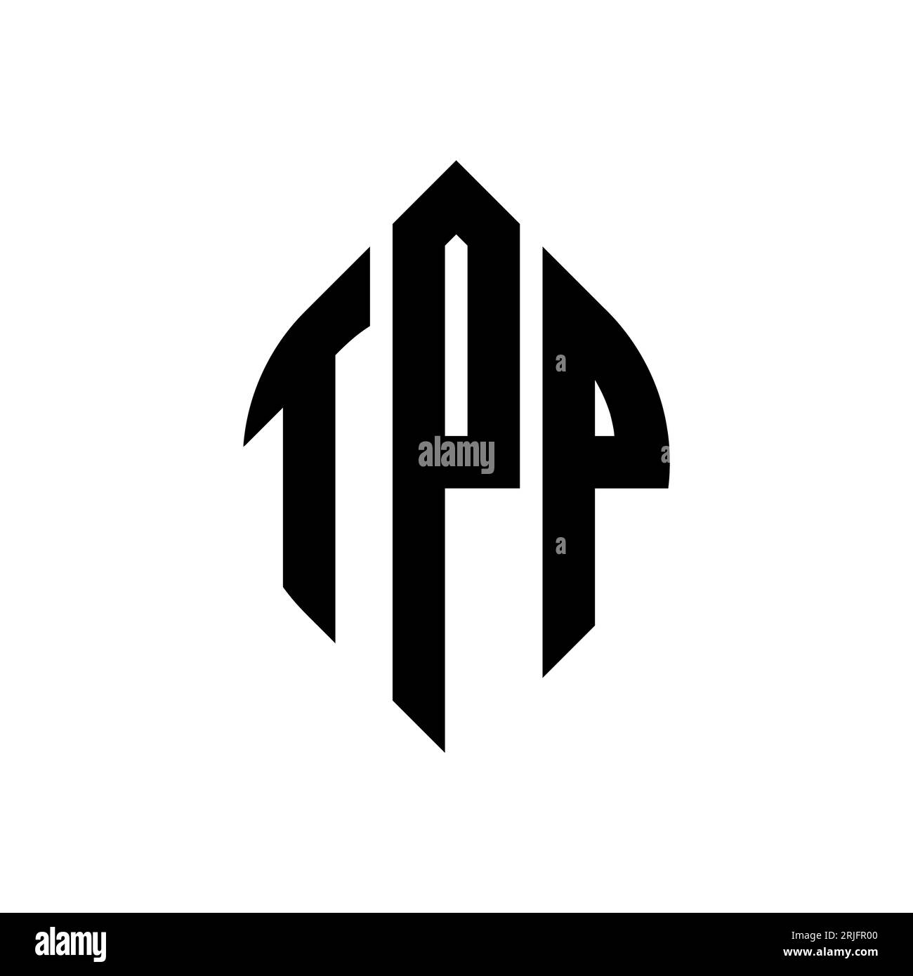 Tpp Circle Letter Logo Design With Circle And Ellipse Shape Tpp Ellipse Letters With