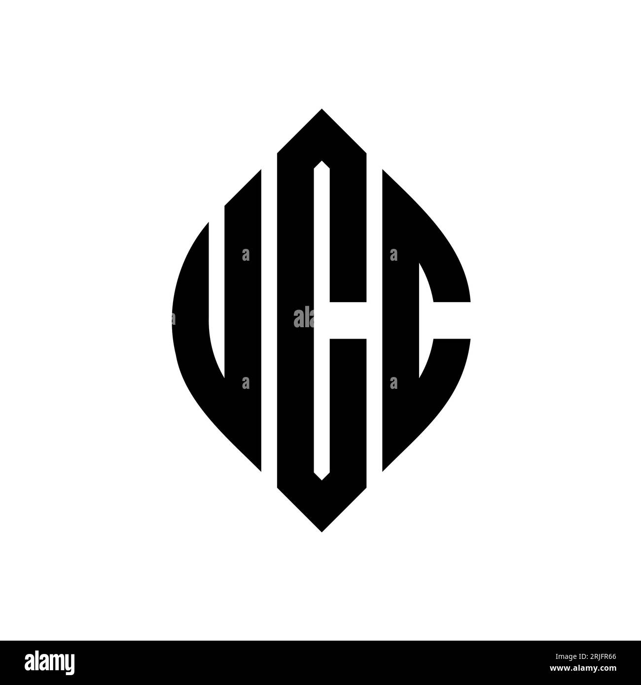 UCC circle letter logo design with circle and ellipse shape. UCC ...