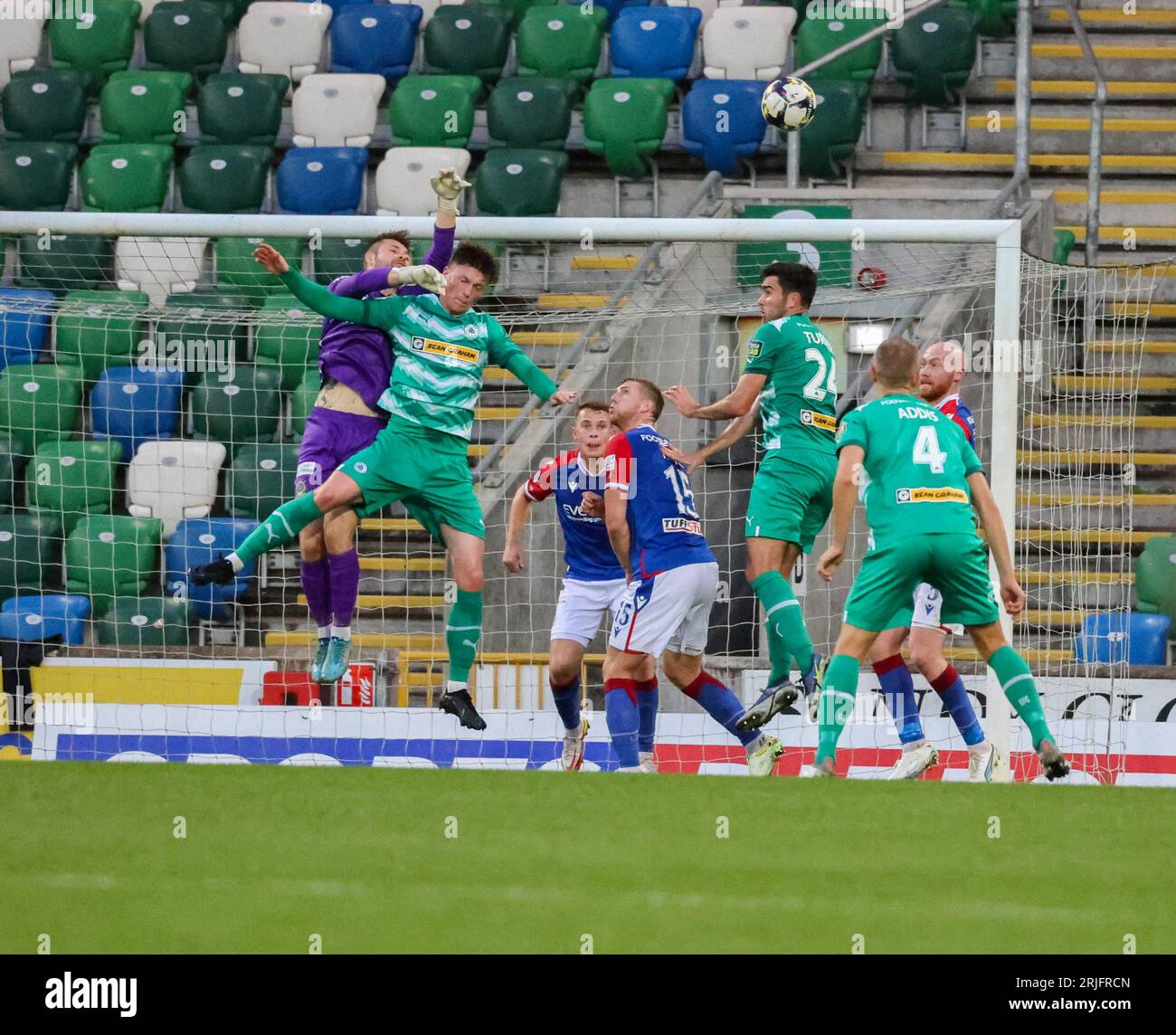 Windsor Park, Belfast, Northern Ireland, UK. 22nd Aug 2023. Sports ...