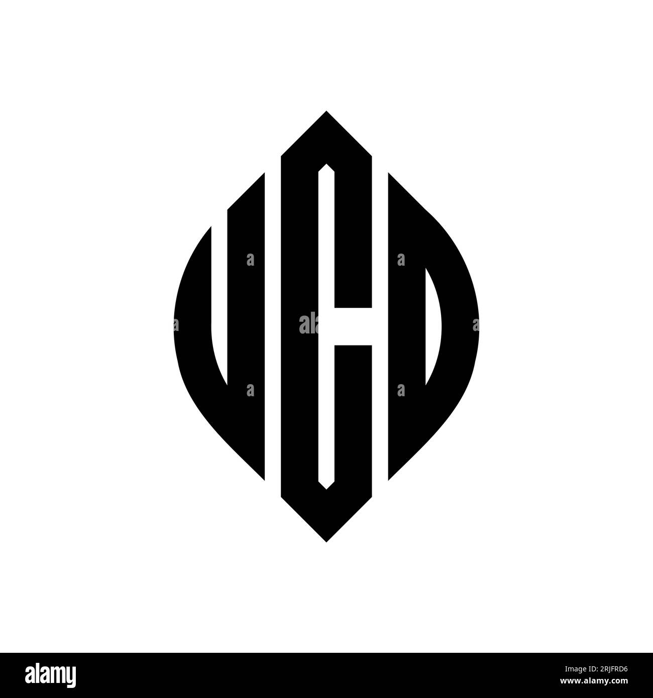 UCO circle letter logo design with circle and ellipse shape. UCO ...