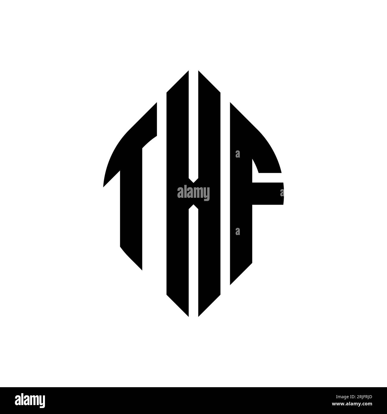 TXF circle letter logo design with circle and ellipse shape. TXF ellipse letters with ...