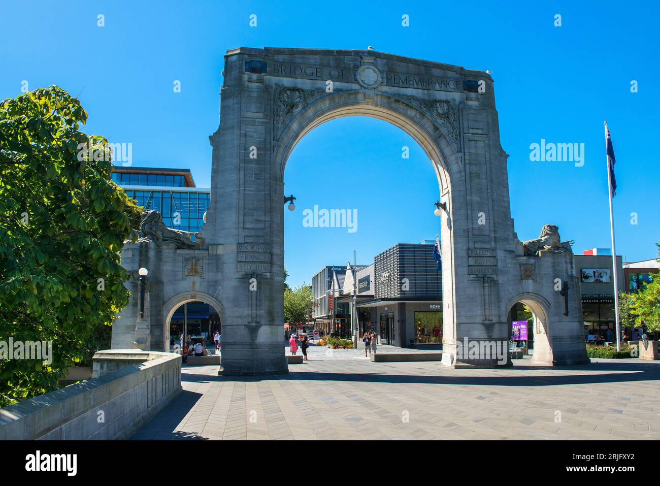 Christchurch's Bridge of Remembrance is a memorial to those who fought ...