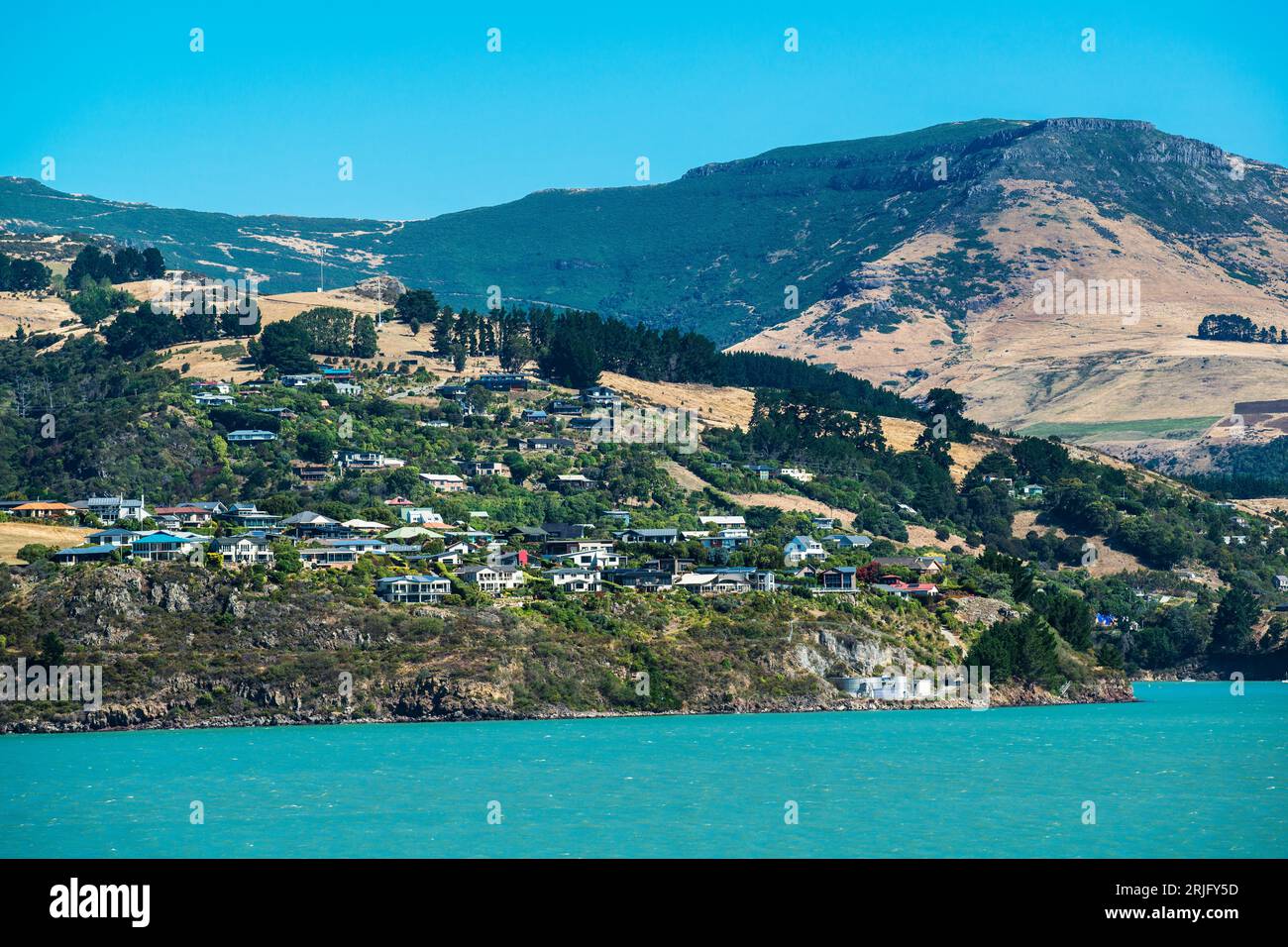 Cass Bay, Lyttelton Harbour, Banks Peninsula, Canterbury, South Island ...