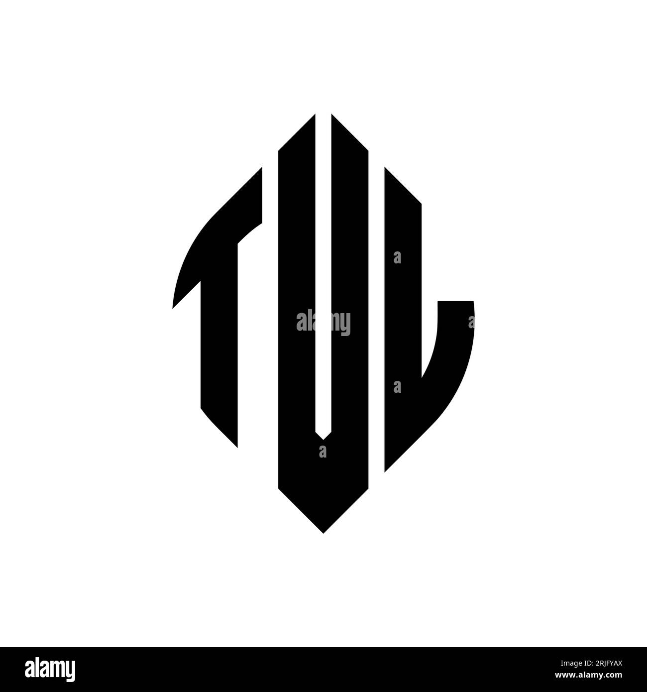 TVL circle letter logo design with circle and ellipse shape. TVL ...