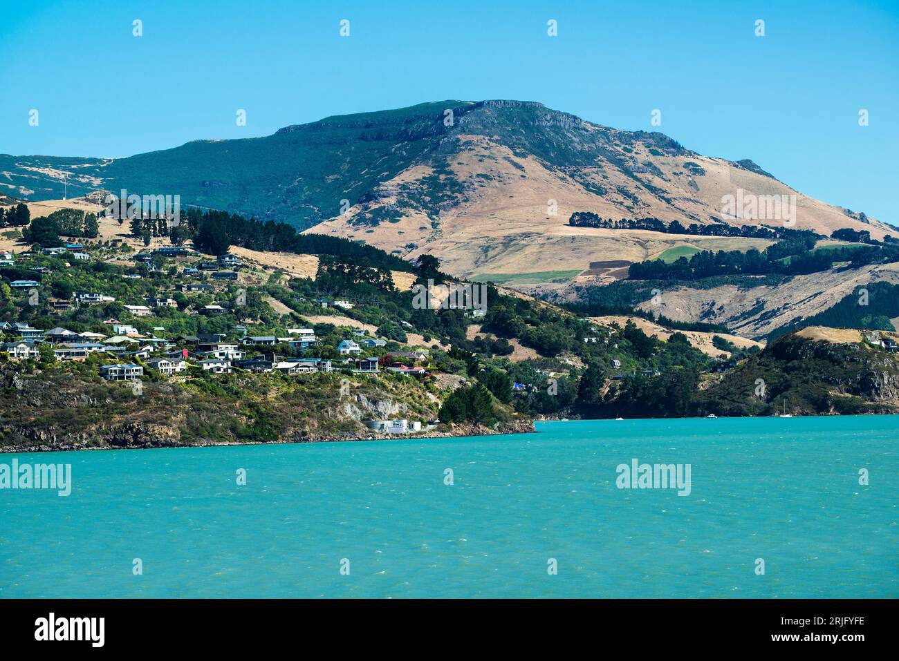Cass Bay, Lyttelton Harbour, Banks Peninsula, Canterbury, South Island ...