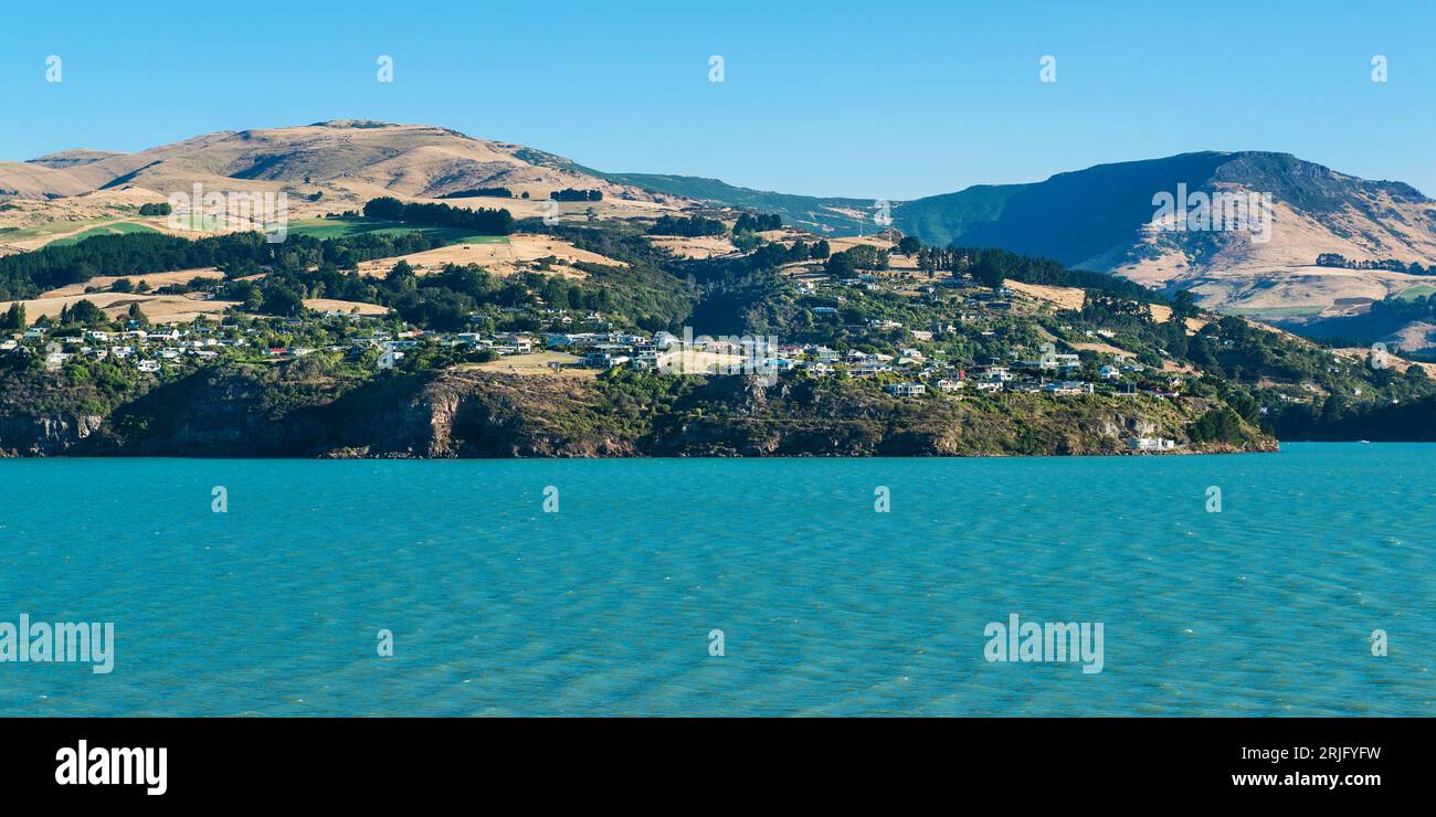 Cass Bay, Lyttelton Harbour, Banks Peninsula, Canterbury, South Island ...