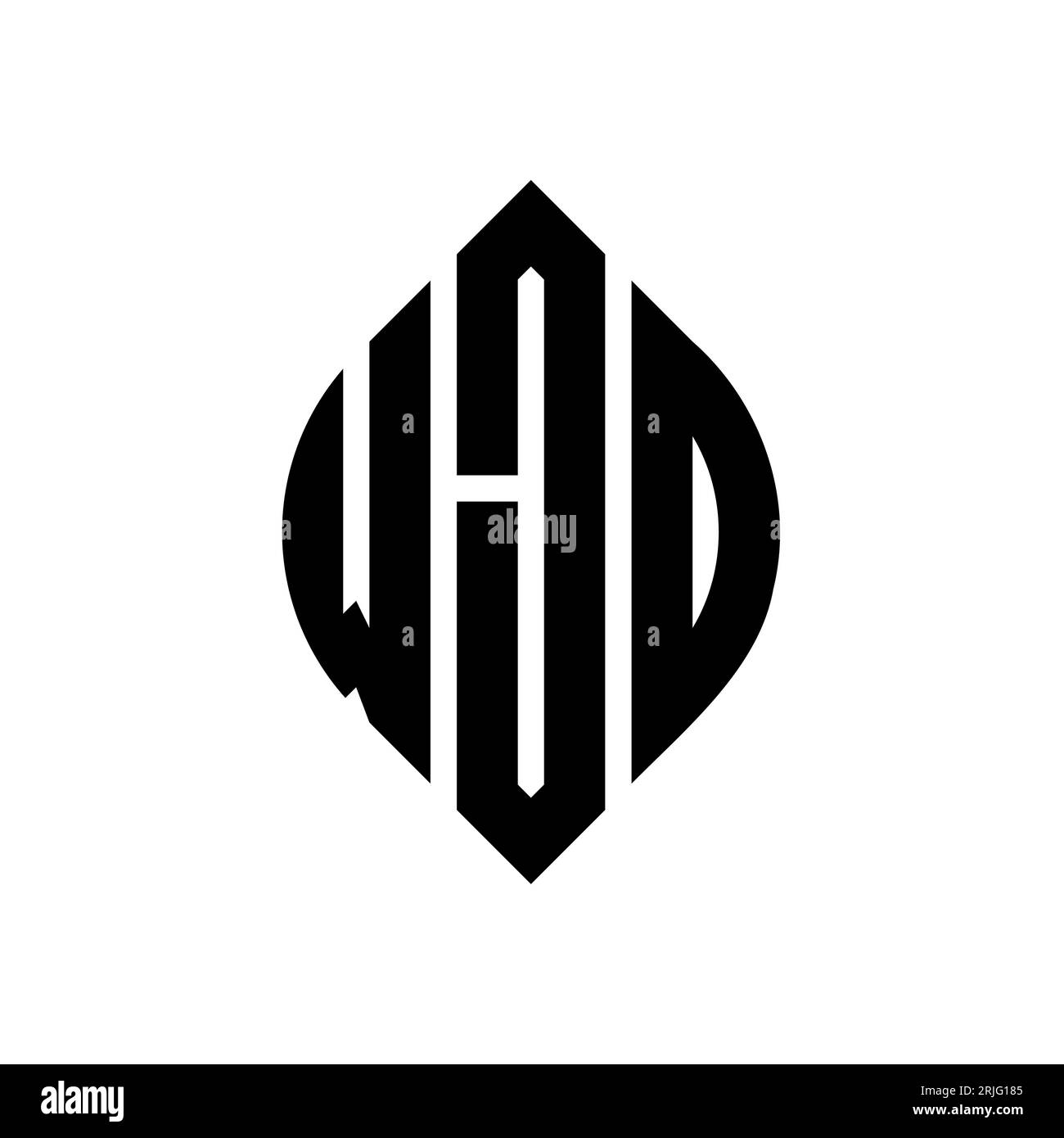 WJO circle letter logo design with circle and ellipse shape. WJO ...