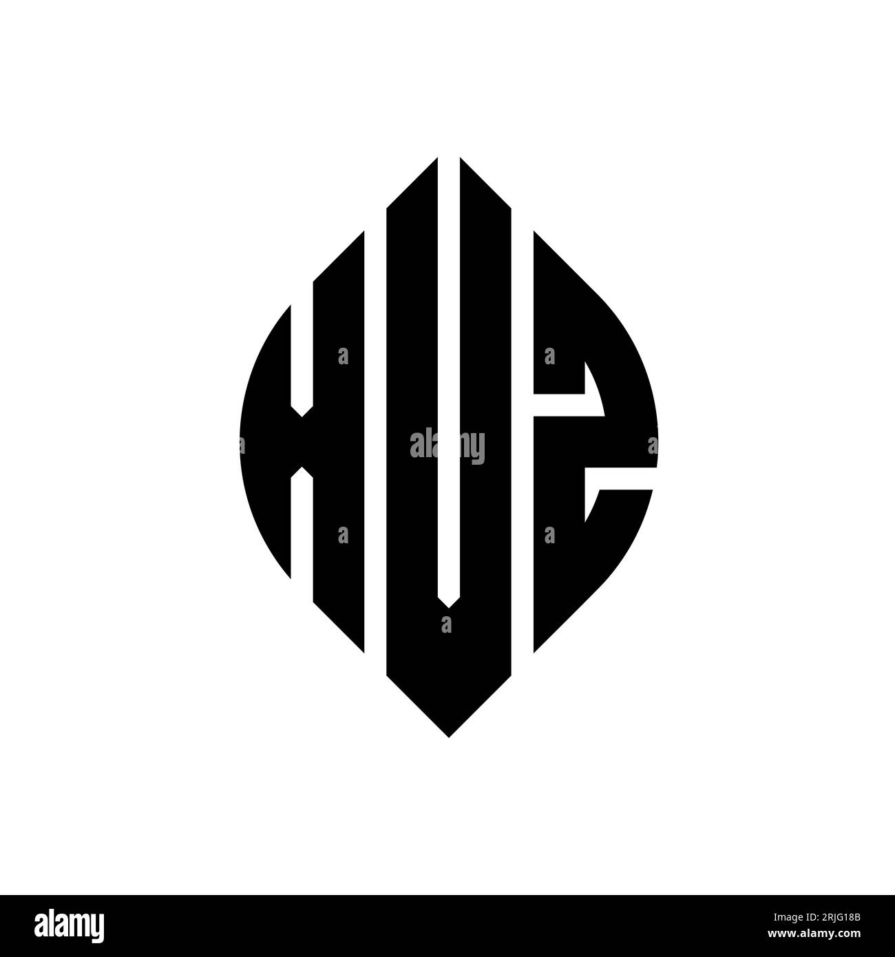 XVZ circle letter logo design with circle and ellipse shape. XVZ ...