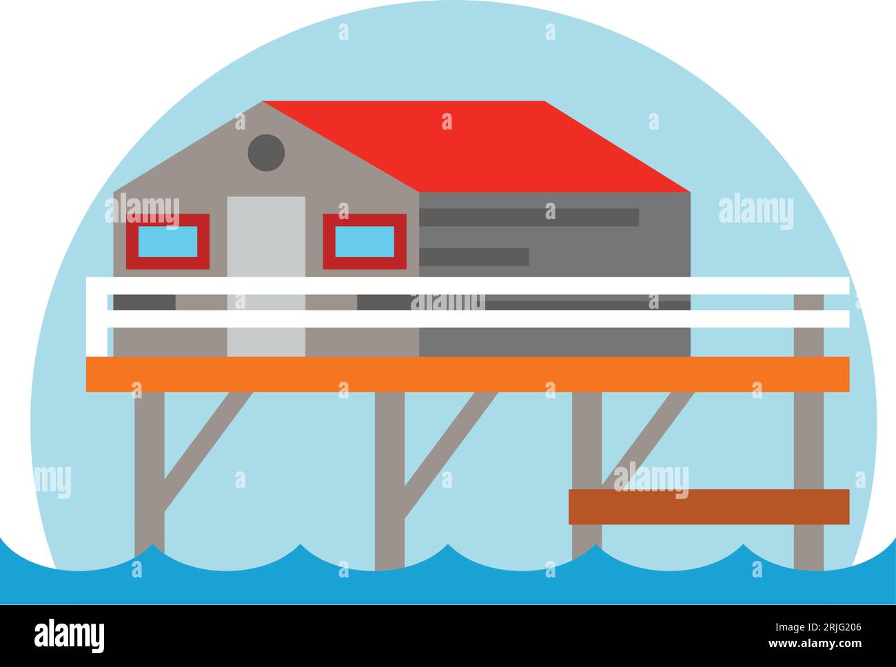 Dock house icon Stock Vector Image & Art - Alamy