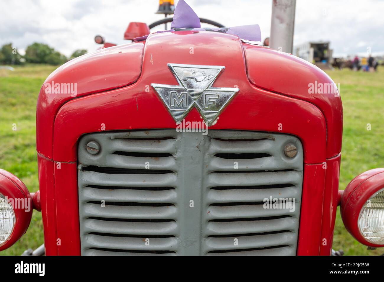 Low Ham.Somerset.United Kingdom.July 23rd 2023.A restored Massey ...