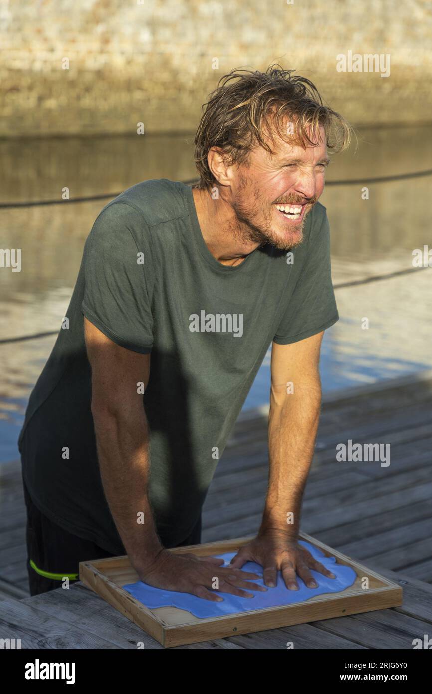 Brest, France on August 22nd 2023 Jay Thompson (USA) becomes the first ...