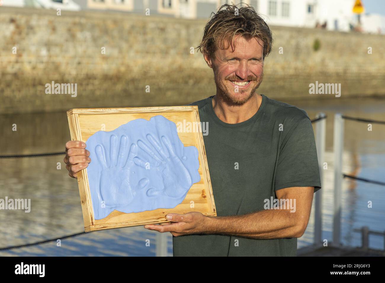 Brest, France on August 22nd 2023 Jay Thompson (USA) becomes the first ...