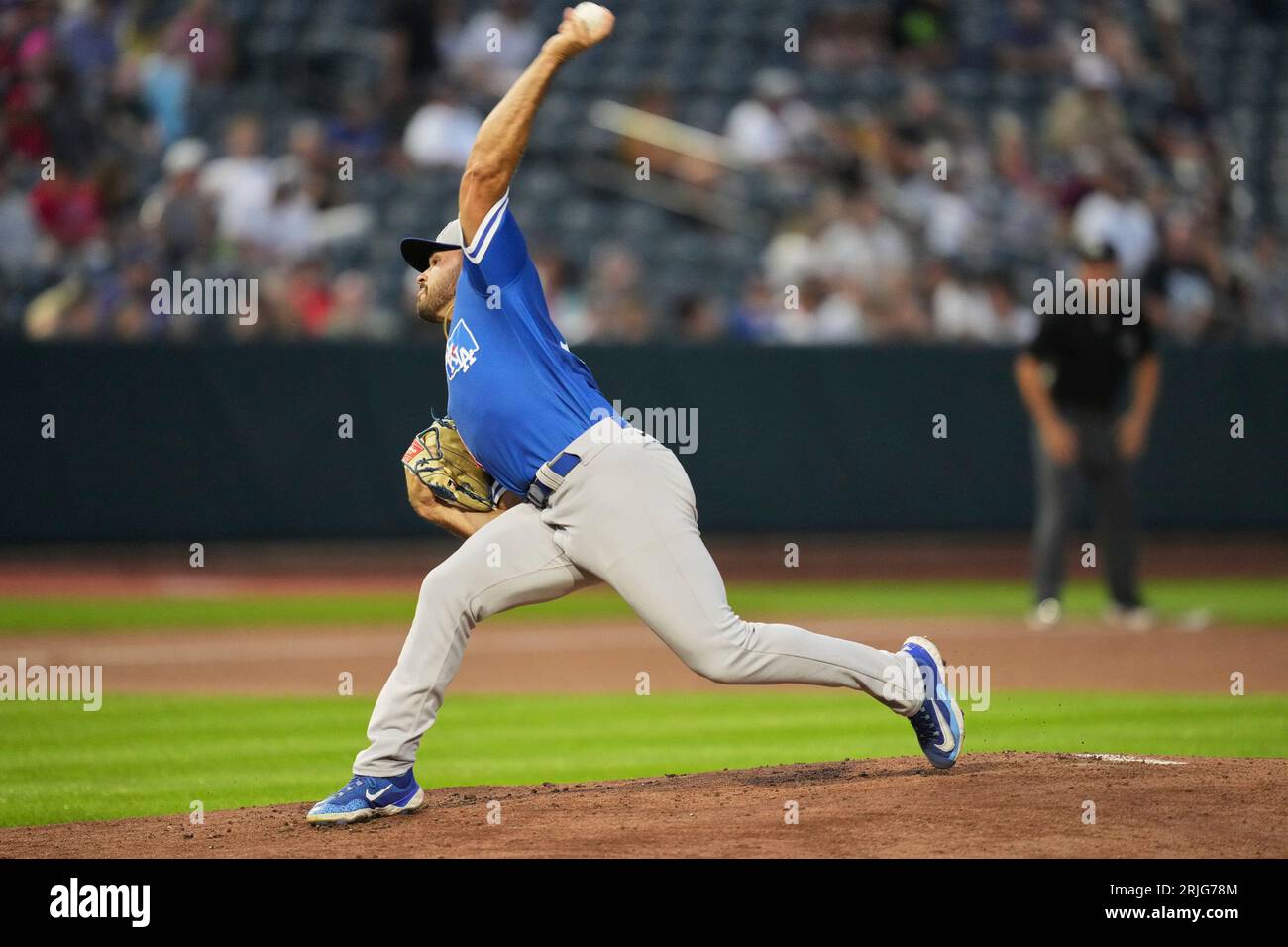 August 19 2023: Oklahoma City pitcher Alec Gamboa (34) throws a pitch ...