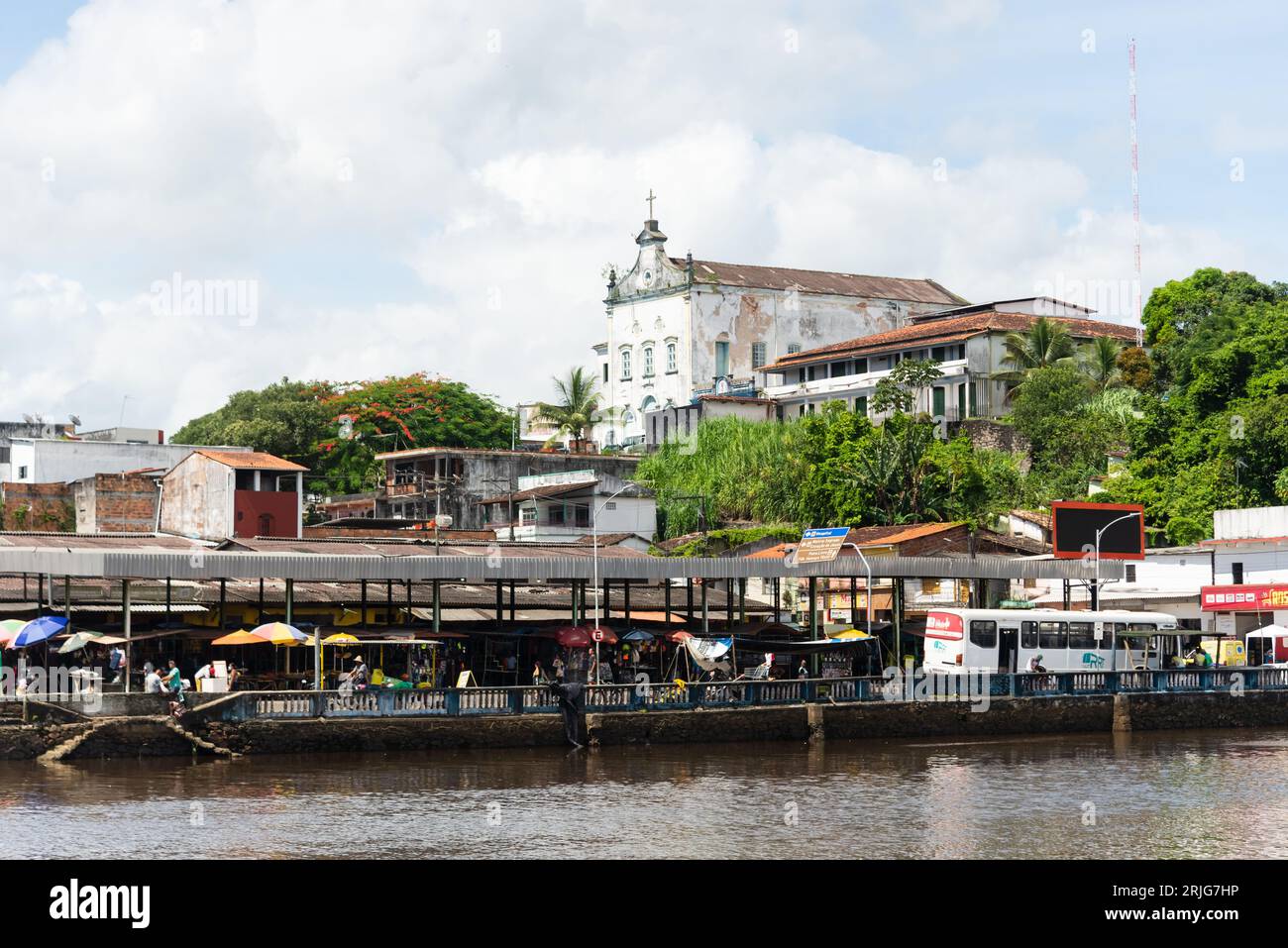 Valenca, Bahia, Brazil - January 10, 2023: View of the Matriz church ...