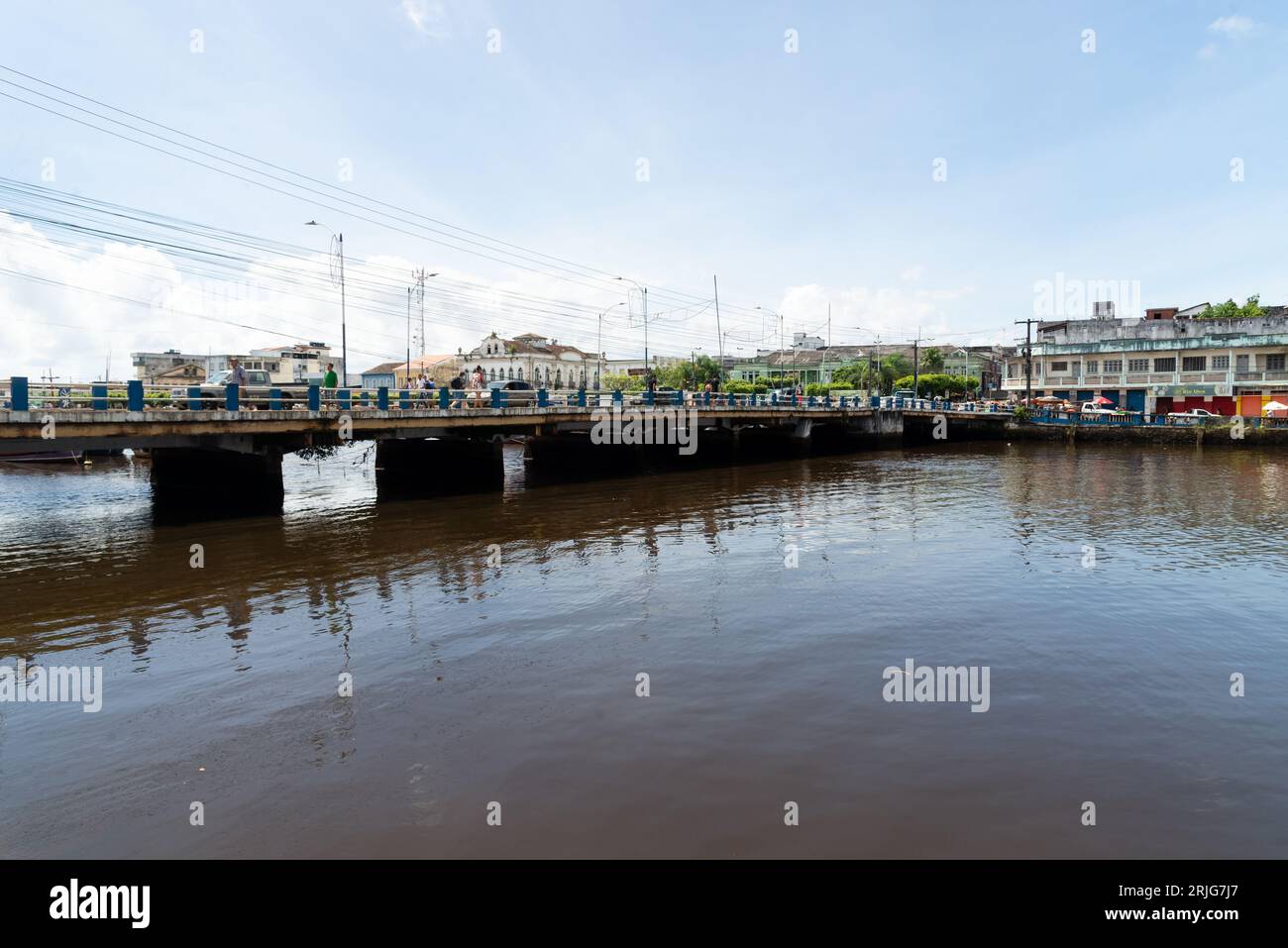 Valenca, Bahia, Brazil - January 10, 2023: Bridge over the river Una ...