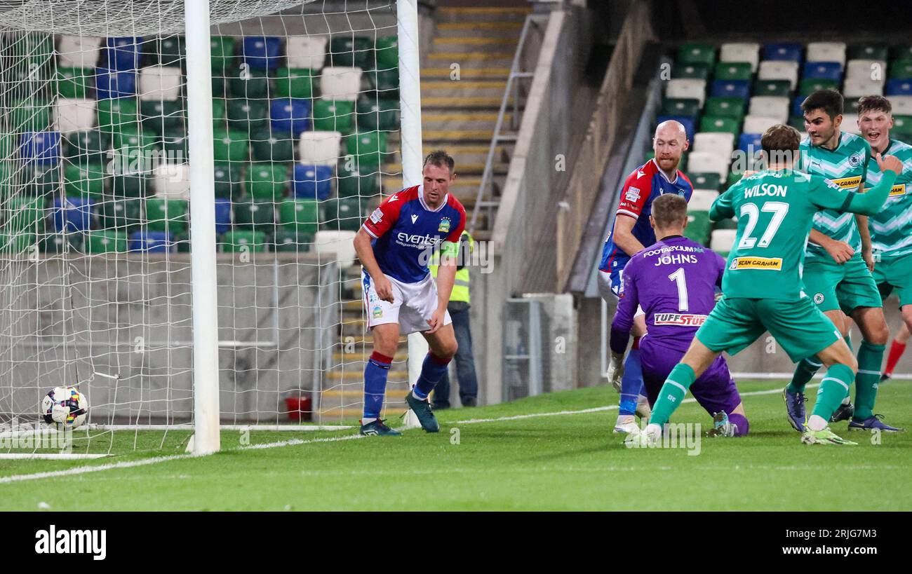 Windsor Park, Belfast, Northern Ireland, UK. 22nd Aug 2023. Sports ...