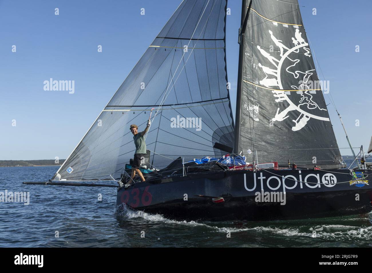 Brest, France on August 22nd 2023 Jay Thompson (USA) becomes the first ...