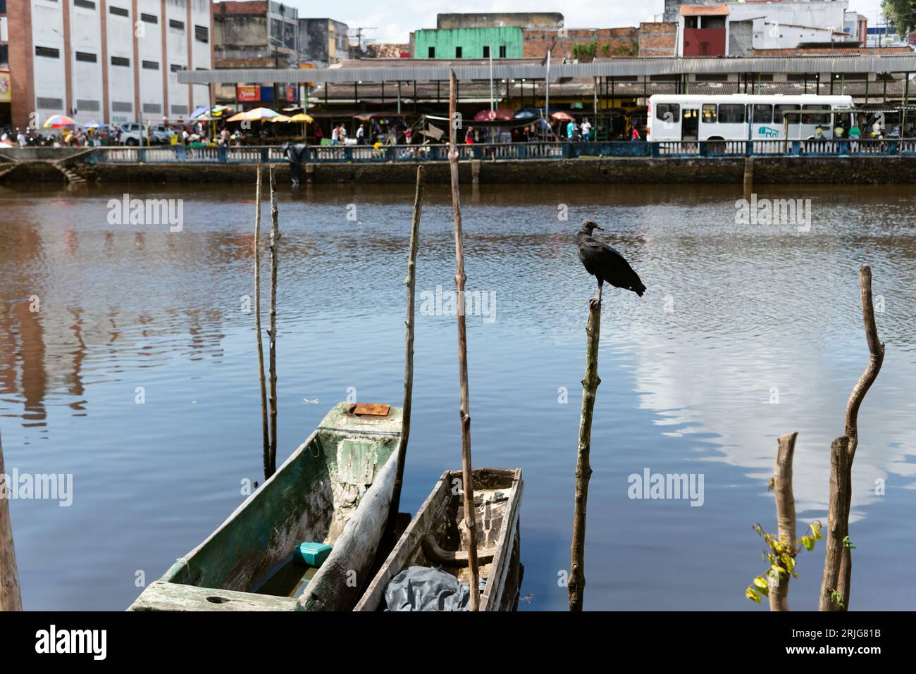 Valenca, Bahia, Brazil - January 10, 2023: View of the river Una ...
