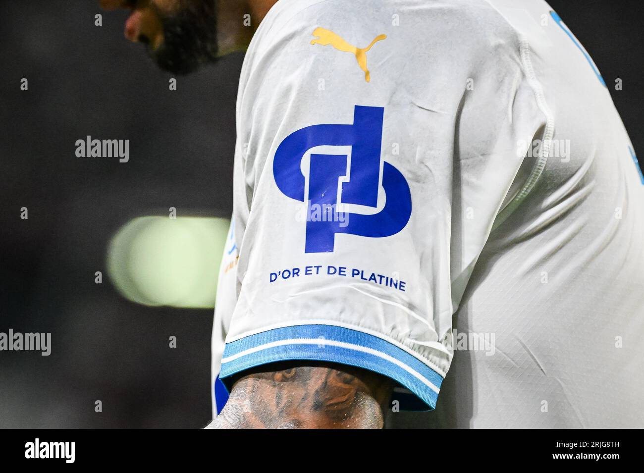 Metz, France. 18th Aug, 2023. Logo of the official partner (D'or et de ...