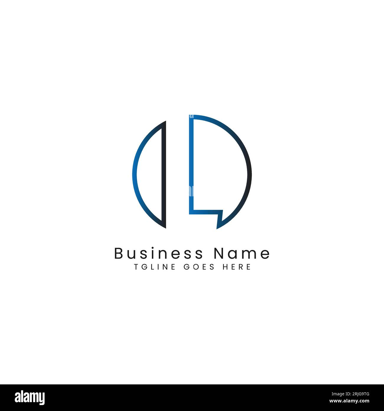 Letter L logo, Round shape symbol, Digital, Technology, Media, Cutout ...