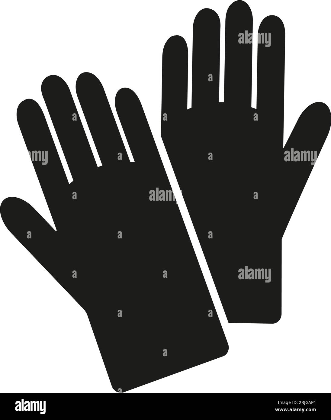Laundry gloves isolated icon Stock Vector Images - Alamy