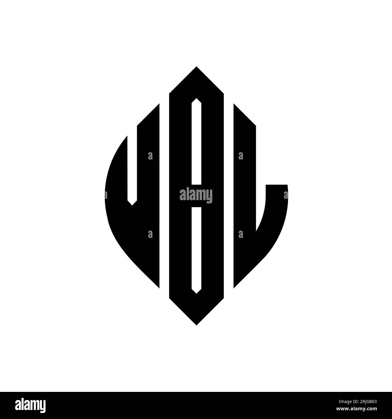 VBL circle letter logo design with circle and ellipse shape. VBL ...