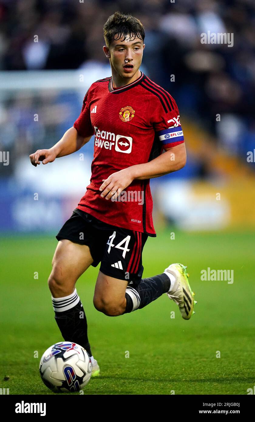 Manchester United's Daniel Gore during the EFL Trophy group stage match ...
