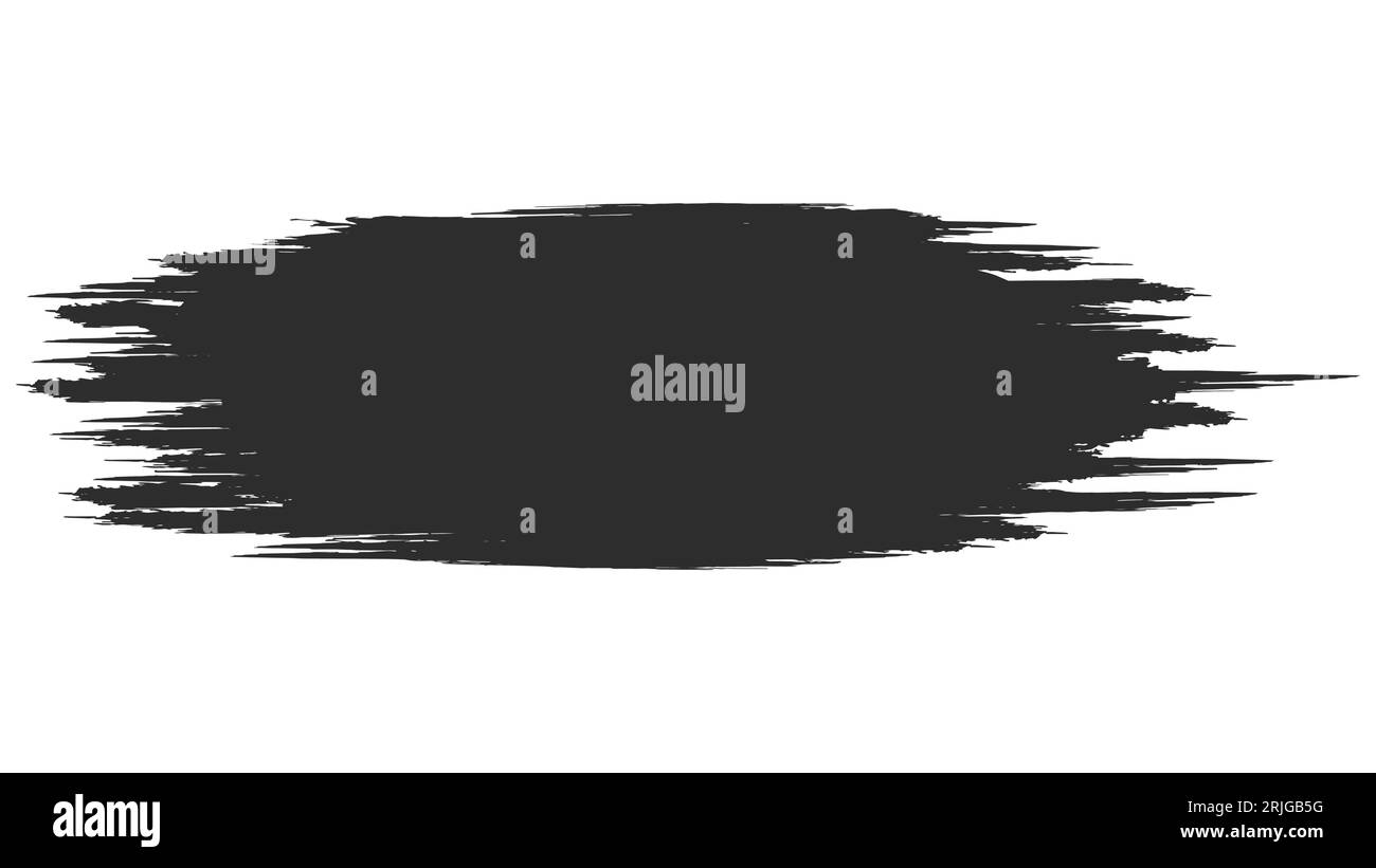 Brush stroke, filled place for inscription, shaded area brush stroke ...