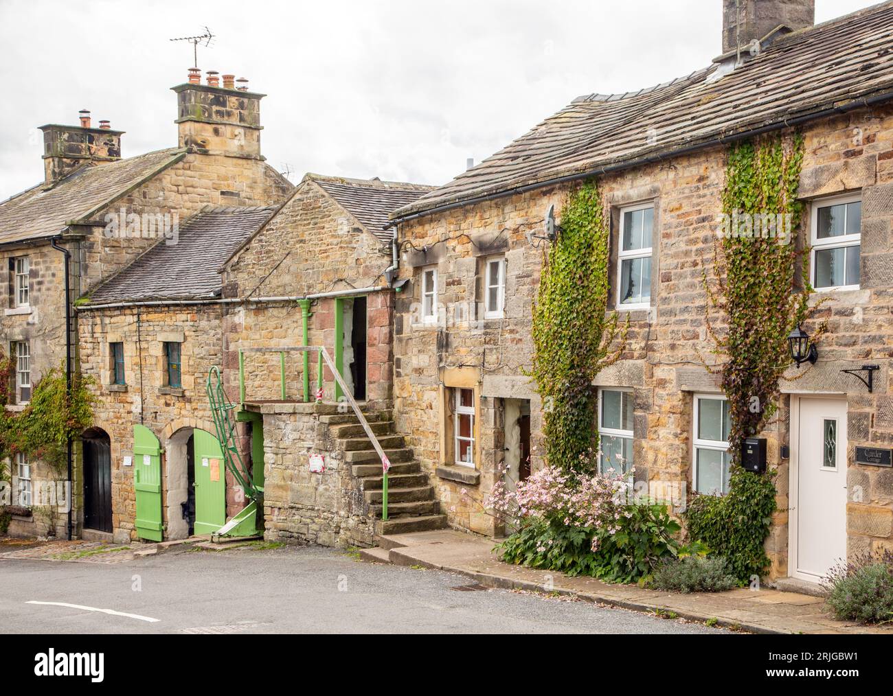 Traditional stone built country cottages in the North Staffordshire ...