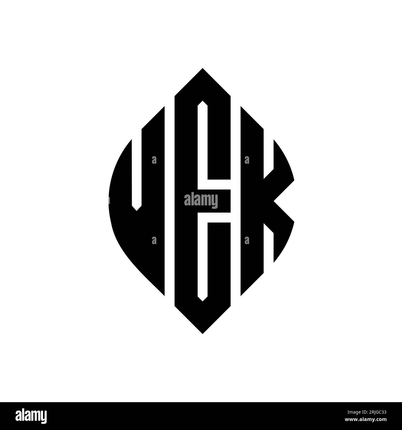 VEK circle letter logo design with circle and ellipse shape. VEK ...